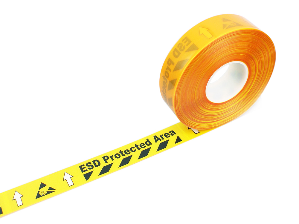Esd Caution Floor Tape. Next Day Shipping. Uk Made