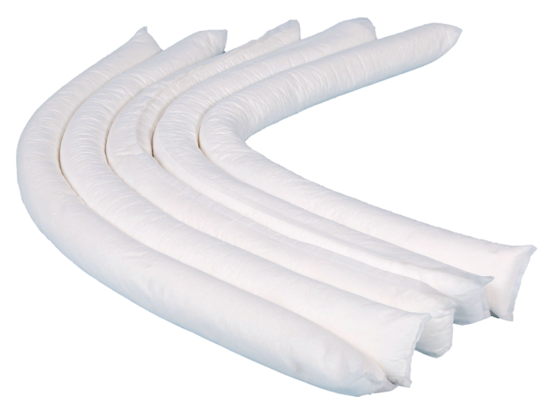 Oil spill absorbent socks ideal for easy clean up of everyday oil and ...