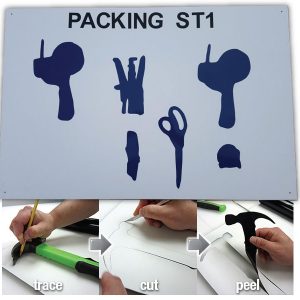 5S Shadow Board Stickers - Many Colours!