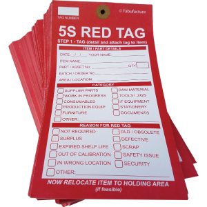 Buy 5S Red Tagging - Red Tags - Holding Areas - Signs | FOD Fighters