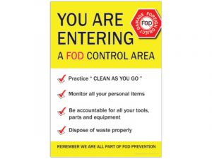 Fod Prevention Sign - Made In The Uk - A2 Size - 594 X 420mm - Sku-653